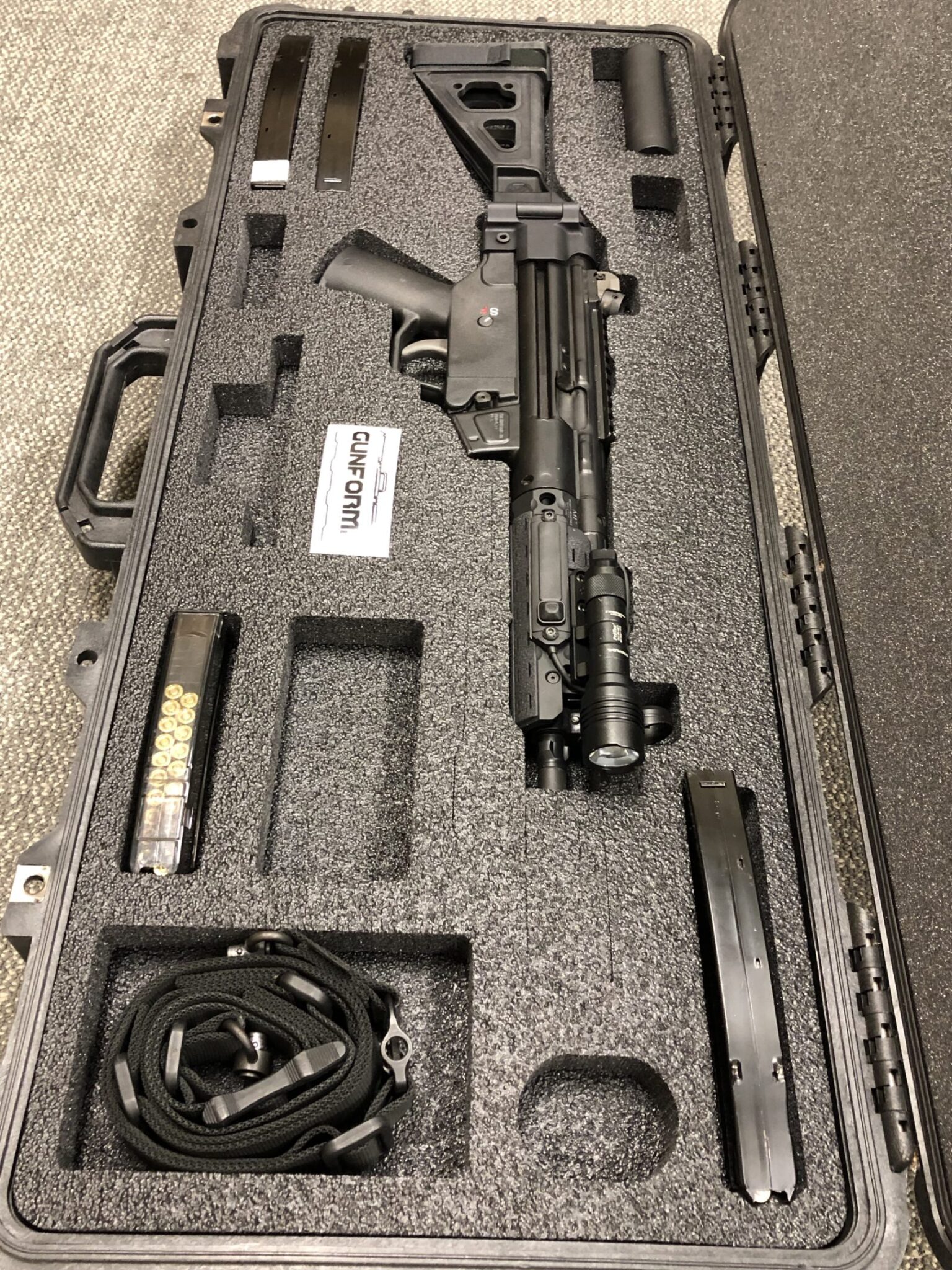 MP5 Pelican 1700 v1 - Gunformz - Semi Custom Foam Case Kits