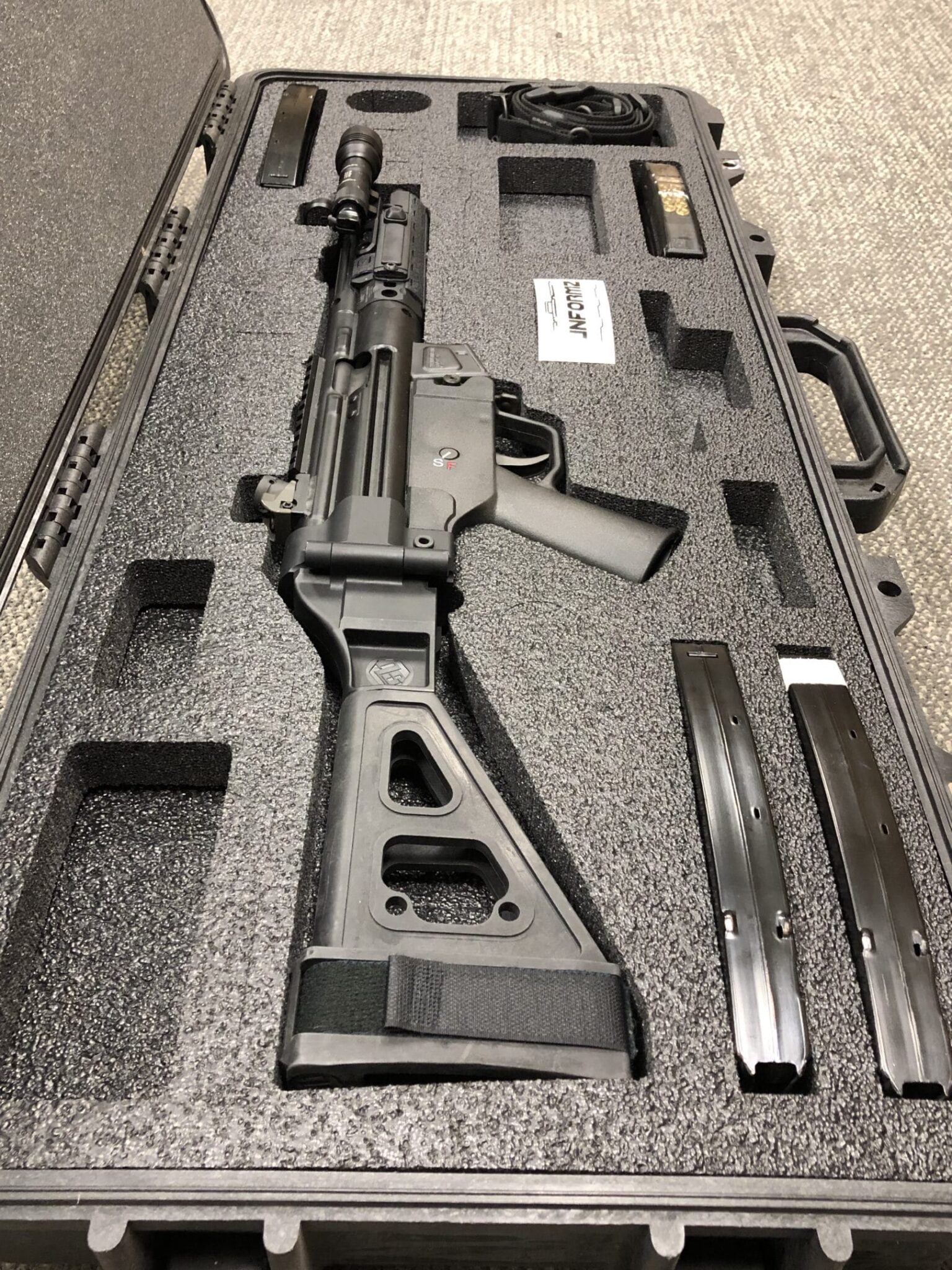 MP5 Pelican 1700 v1 - Gunformz - Semi Custom Foam Case Kits